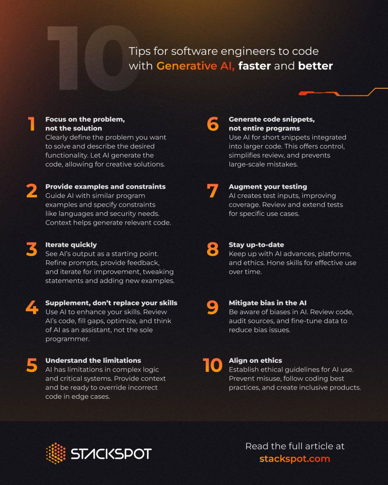 StackSpot on LinkedIn: #softwareengineering #ai #generativeai # ... StackSpot on LinkedIn: #softwareengineering #ai #generativeai # ...