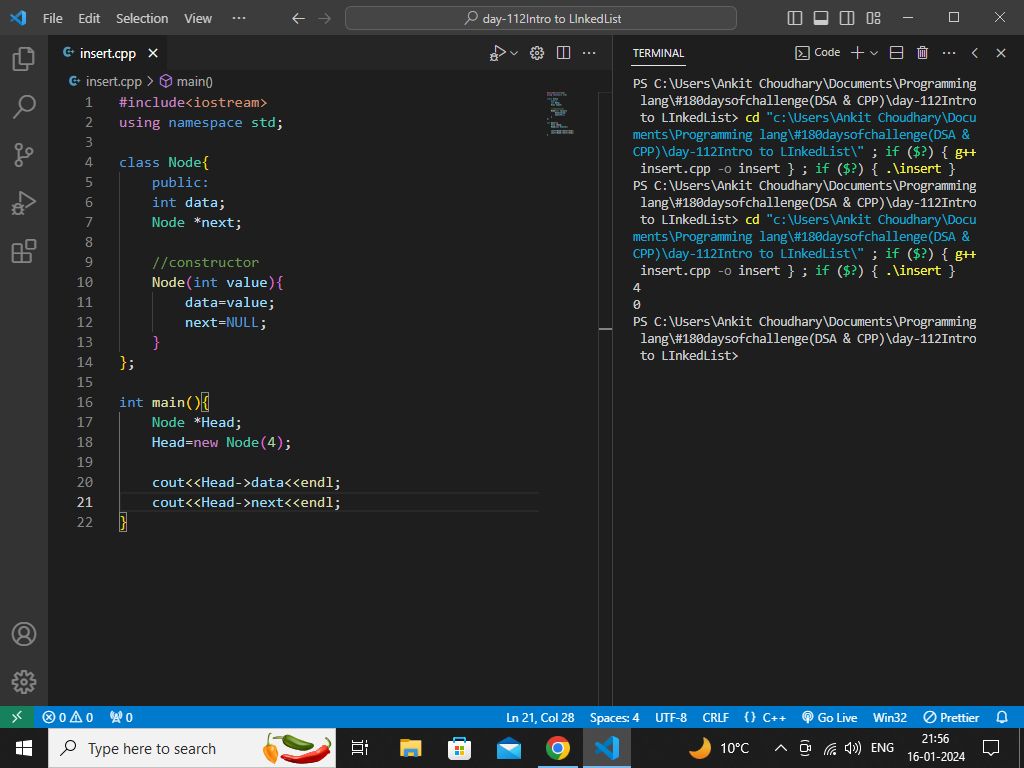 #180daysofcode #cpp #dsa #112days #linkedlist #recursion | Ankit Choudhary #180daysofcode #cpp #dsa #112days #linkedlist #recursion | Ankit Choudhary