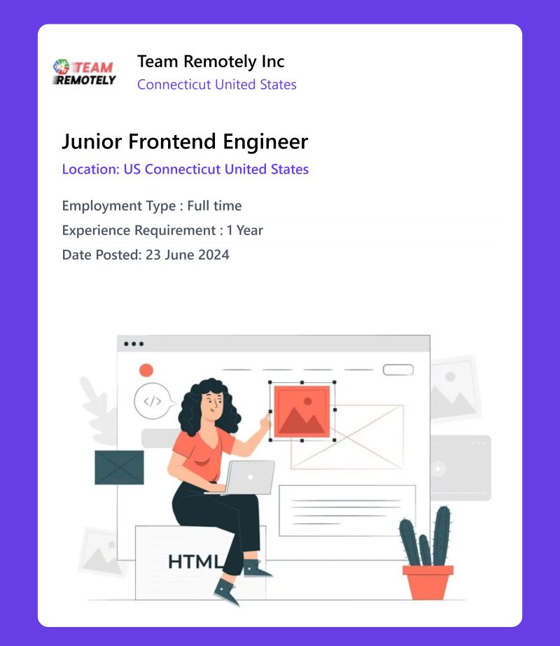 Job Zapper on LinkedIn: #frontend #javascript #html #css #remotework # ... Job Zapper on LinkedIn: #frontend #javascript #html #css #remotework # ...