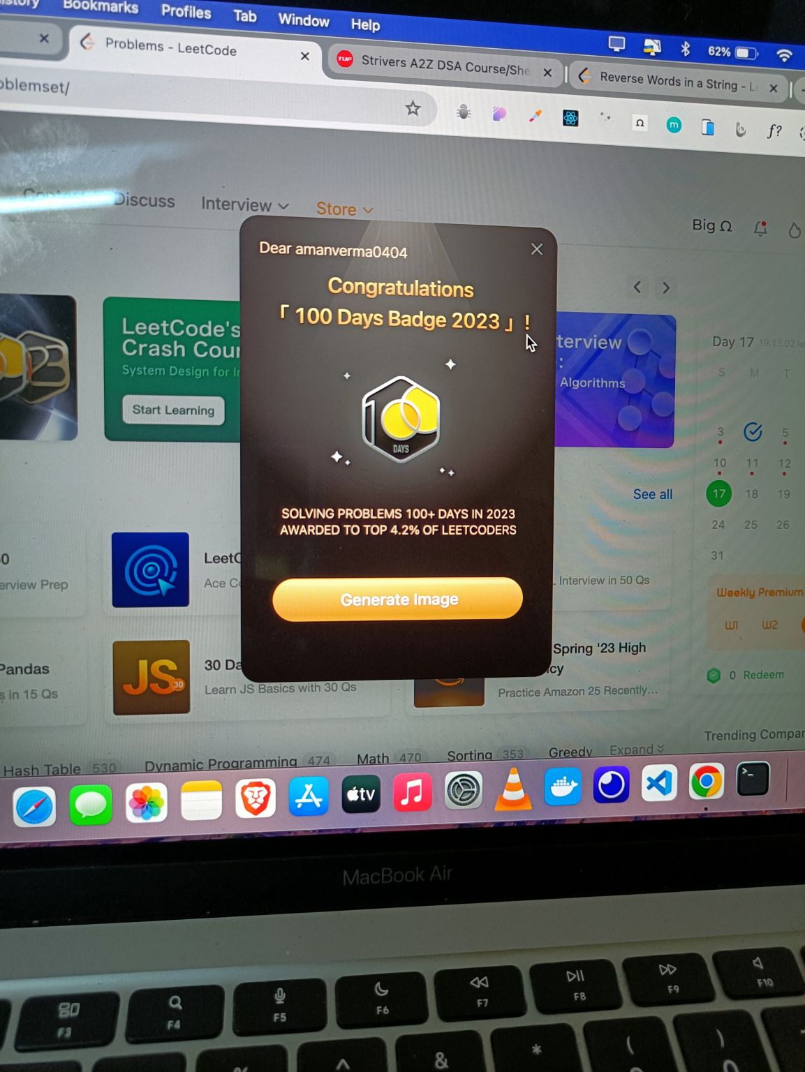 Aman Verma on LinkedIn: #leetcode #codingjourney #100daysofcode Aman Verma on LinkedIn: #leetcode #codingjourney #100daysofcode
