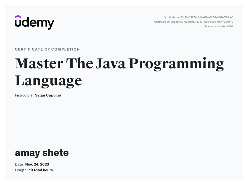 Amay Shete on LinkedIn: #java Amay Shete on LinkedIn: #java