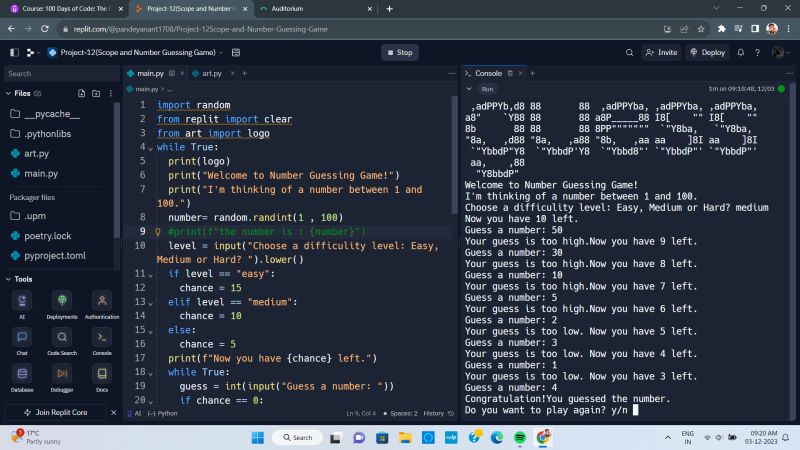 Anant Pandey on LinkedIn: #python #codingjourney #numberguessinggame # ... Anant Pandey on LinkedIn: #python #codingjourney #numberguessinggame # ...