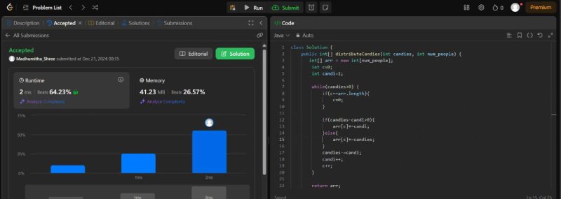 Madhumitha Shree S on LinkedIn: #programming #codingjourney #leetcode Madhumitha Shree S on LinkedIn: #programming #codingjourney #leetcode