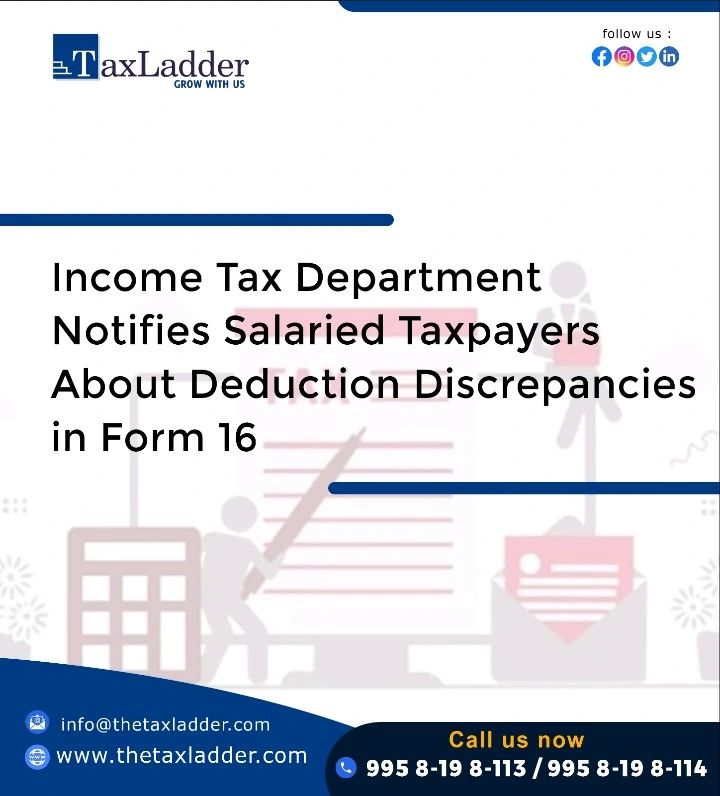 TaxLadder on LinkedIn: IT Department notifies salary taxpayers TaxLadder on LinkedIn: IT Department notifies salary taxpayers