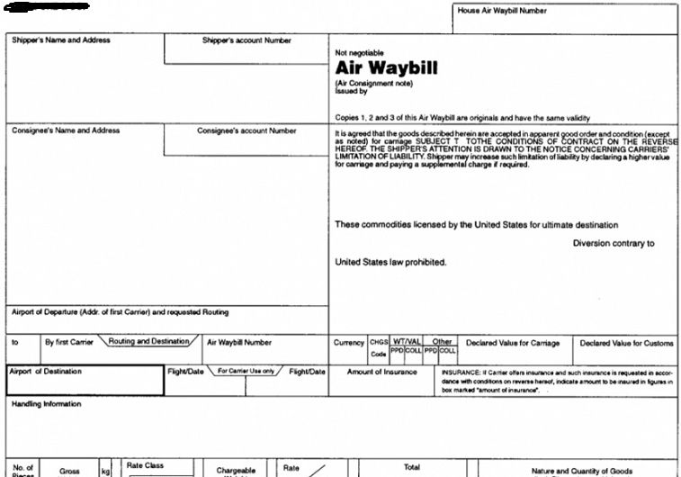 Air waybill: a non-negotiable document for cargo | Yeluri Sasikiran ... Air waybill: a non-negotiable document for cargo | Yeluri Sasikiran ...