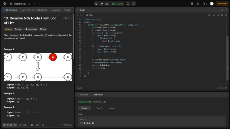 Leetcode: Remove Nth Node from the end of the… | Sagar Wankhede Leetcode: Remove Nth Node from the end of the… | Sagar Wankhede