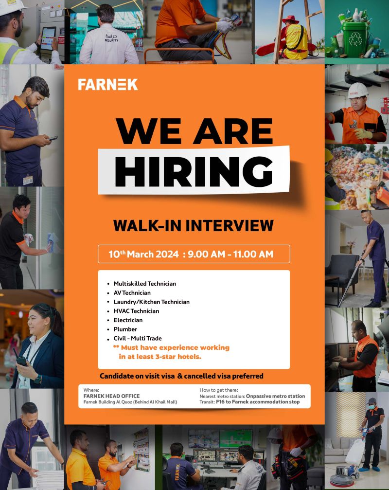 Farnek Services LLC on LinkedIn: #farnek #career #hiring #jobsearch # ... Farnek Services LLC on LinkedIn: #farnek #career #hiring #jobsearch # ...