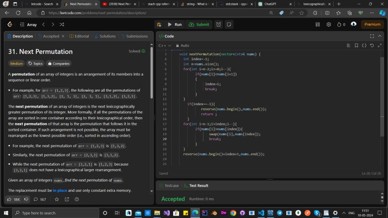 Akshat kumar on LinkedIn: #leetcode #nextpermutation #algorithms # ... Akshat kumar on LinkedIn: #leetcode #nextpermutation #algorithms # ...