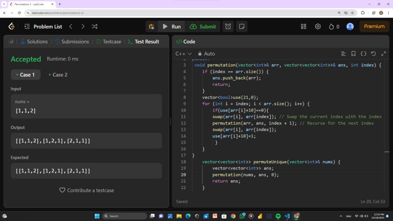 Ashish Kirar on LinkedIn: #day #dsa #c #dsa #c #permutations #leetcode ... Ashish Kirar on LinkedIn: #day #dsa #c #dsa #c #permutations #leetcode ...