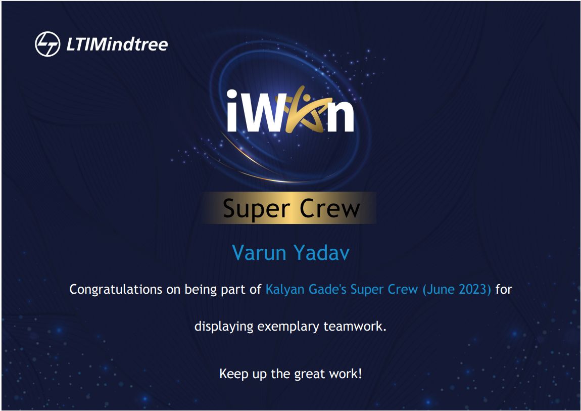 Varun Yadav on LinkedIn: #ltimindtree #rewardsandrecognition # ... Varun Yadav on LinkedIn: #ltimindtree #rewardsandrecognition # ...