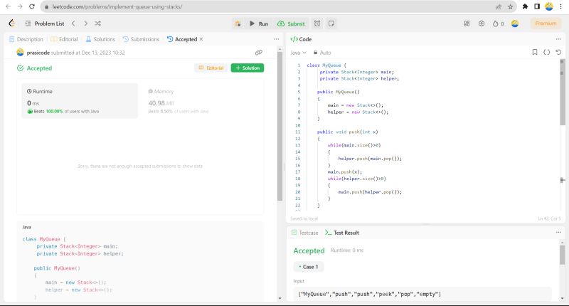 Prasiddhi Agrawal on LinkedIn: #100daysofcode #dsawithedslash #leetcode ... Prasiddhi Agrawal on LinkedIn: #100daysofcode #dsawithedslash #leetcode ...