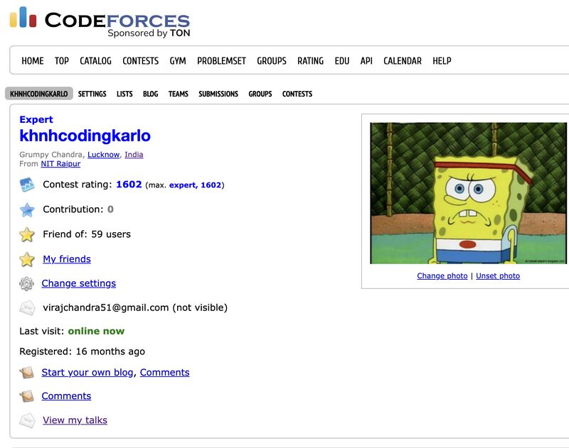 #codeforces #competitiveprogramming | Viraj Chandra | 41 comments #codeforces #competitiveprogramming | Viraj Chandra | 41 comments