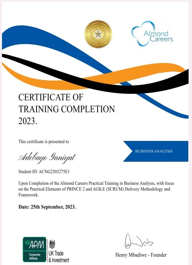 Adebayo Ganiyat on LinkedIn: #businessanalysis #projectmanagement # ... Adebayo Ganiyat on LinkedIn: #businessanalysis #projectmanagement # ...