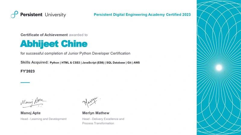 Abhijeet Chine on LinkedIn: Excited to share that I've cleared the PDEA ... Abhijeet Chine on LinkedIn: Excited to share that I've cleared the PDEA ...