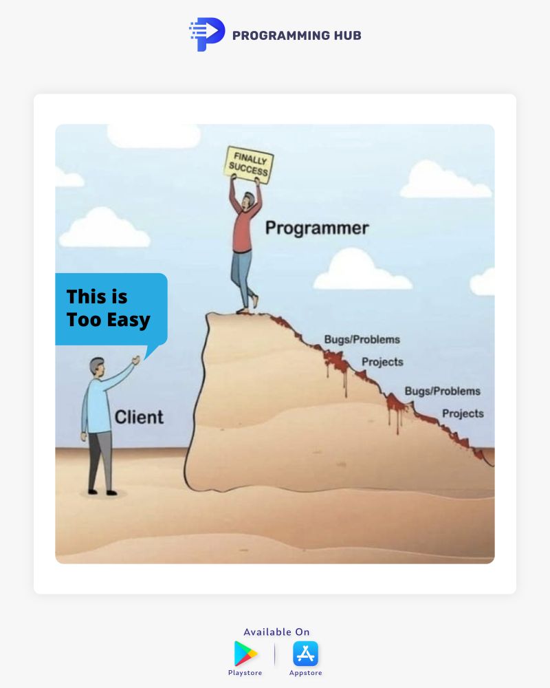 Programming Hub on LinkedIn: #programmerlife #codingstruggles # ... Programming Hub on LinkedIn: #programmerlife #codingstruggles # ...