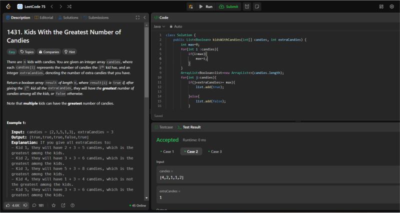 Shruti Singh on LinkedIn: #leetcode #problemsolving #java Shruti Singh on LinkedIn: #leetcode #problemsolving #java
