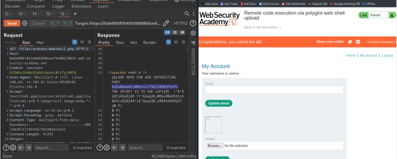 Remote code execution via polyglot web shell upload BY EXIFTOOL ... Remote code execution via polyglot web shell upload BY EXIFTOOL ...