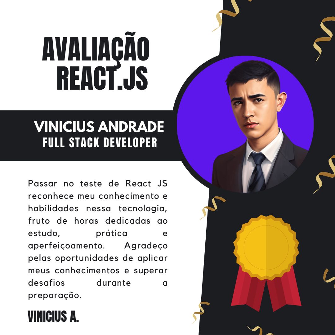 #reactjs #reactdeveloper #reactjsdevelopment #react #vagasti | Vinicius ... #reactjs #reactdeveloper #reactjsdevelopment #react #vagasti | Vinicius ...