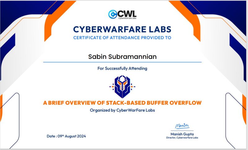 Successfully completed a Stack-based Buffer Overflow Brief Overview ... Successfully completed a Stack-based Buffer Overflow Brief Overview ...
