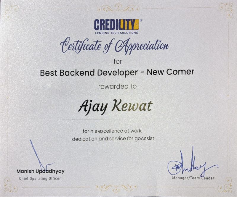Ajay Kewat on LinkedIn: #backenddeveloper | 17 comments Ajay Kewat on LinkedIn: #backenddeveloper | 17 comments