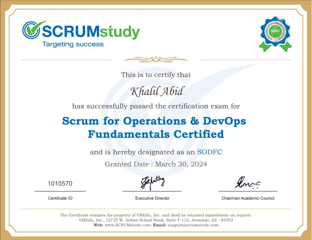 #devops #scrum #certification | khalil Abid #devops #scrum #certification | khalil Abid