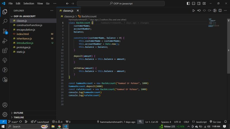 #oop #objectorientedprogramming #javascript #javascriptdev… | Hammad Ur ... #oop #objectorientedprogramming #javascript #javascriptdev… | Hammad Ur ...