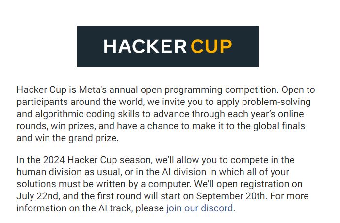 iCodeGuru on LinkedIn: #metahackercup2024 #icodeguru #codingcompetition ... iCodeGuru on LinkedIn: #metahackercup2024 #icodeguru #codingcompetition ...