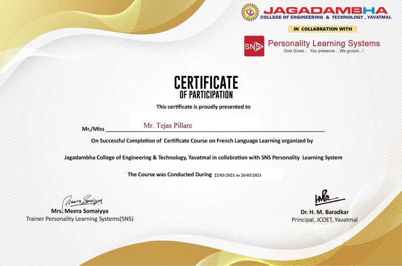 Gained French language certification | Tejas Pillare posted on the ... Gained French language certification | Tejas Pillare posted on the ...
