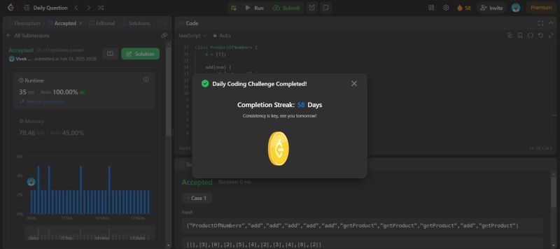 #leetcode #codingstreak #consistency #problemsolving… | Vivek Patil #leetcode #codingstreak #consistency #problemsolving… | Vivek Patil