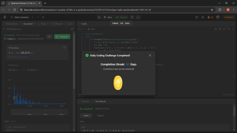 #cplusplus #leetcode #coding #learning | Megha Singh #cplusplus #leetcode #coding #learning | Megha Singh