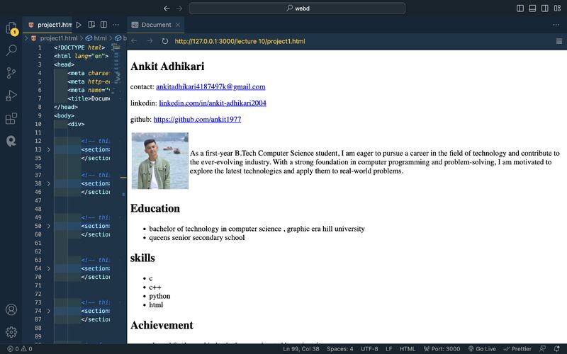 Ankit Adhikari on LinkedIn: #html #webdevelopment #resumebuilding # ... Ankit Adhikari on LinkedIn: #html #webdevelopment #resumebuilding # ...