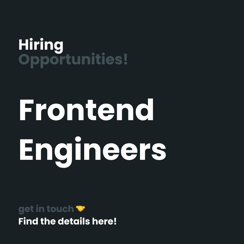 Manali Mange on LinkedIn: #hiring #hiringengineers #frontendengineer # ... Manali Mange on LinkedIn: #hiring #hiringengineers #frontendengineer # ...