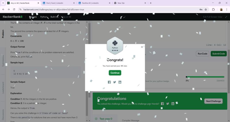 #python #hackerrank #coding #problemsolving #learning #milestone ... #python #hackerrank #coding #problemsolving #learning #milestone ...