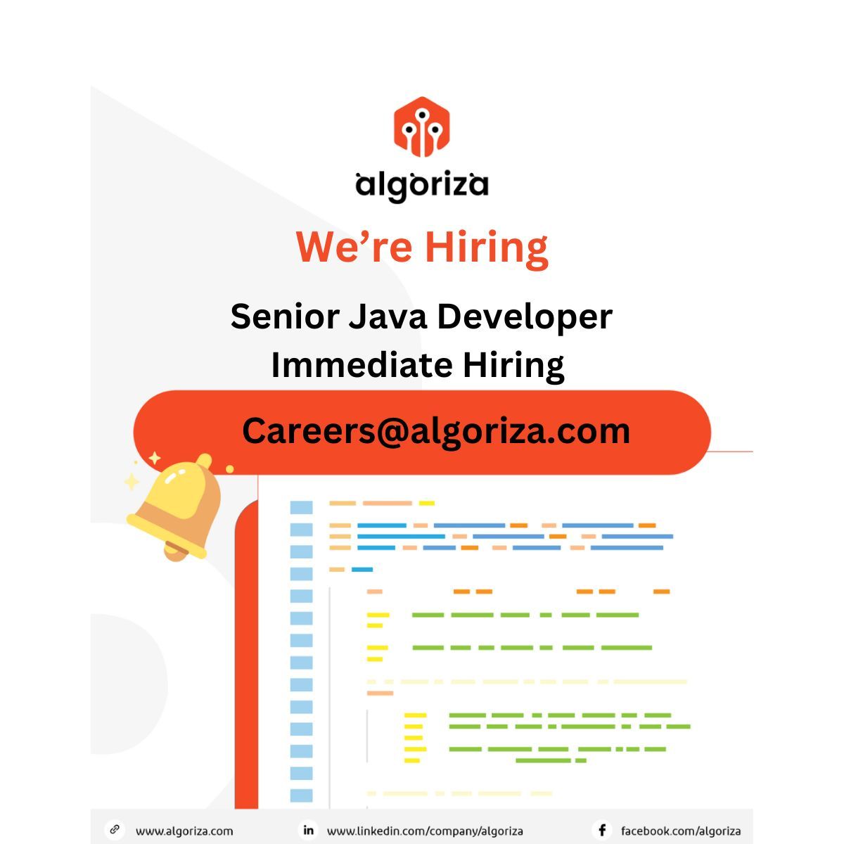 Algoriza on LinkedIn: Available Vacancy: Senior Java Developer ... Algoriza on LinkedIn: Available Vacancy: Senior Java Developer ...