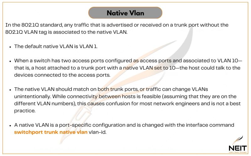 NEIT Training Center on LinkedIn: The native VLAN concept is used in ... NEIT Training Center on LinkedIn: The native VLAN concept is used in ...