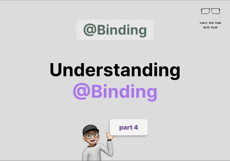 Learn And Code With Enid on LinkedIn: SwiftUI - Understanding @ Binding ... Learn And Code With Enid on LinkedIn: SwiftUI - Understanding @ Binding ...
