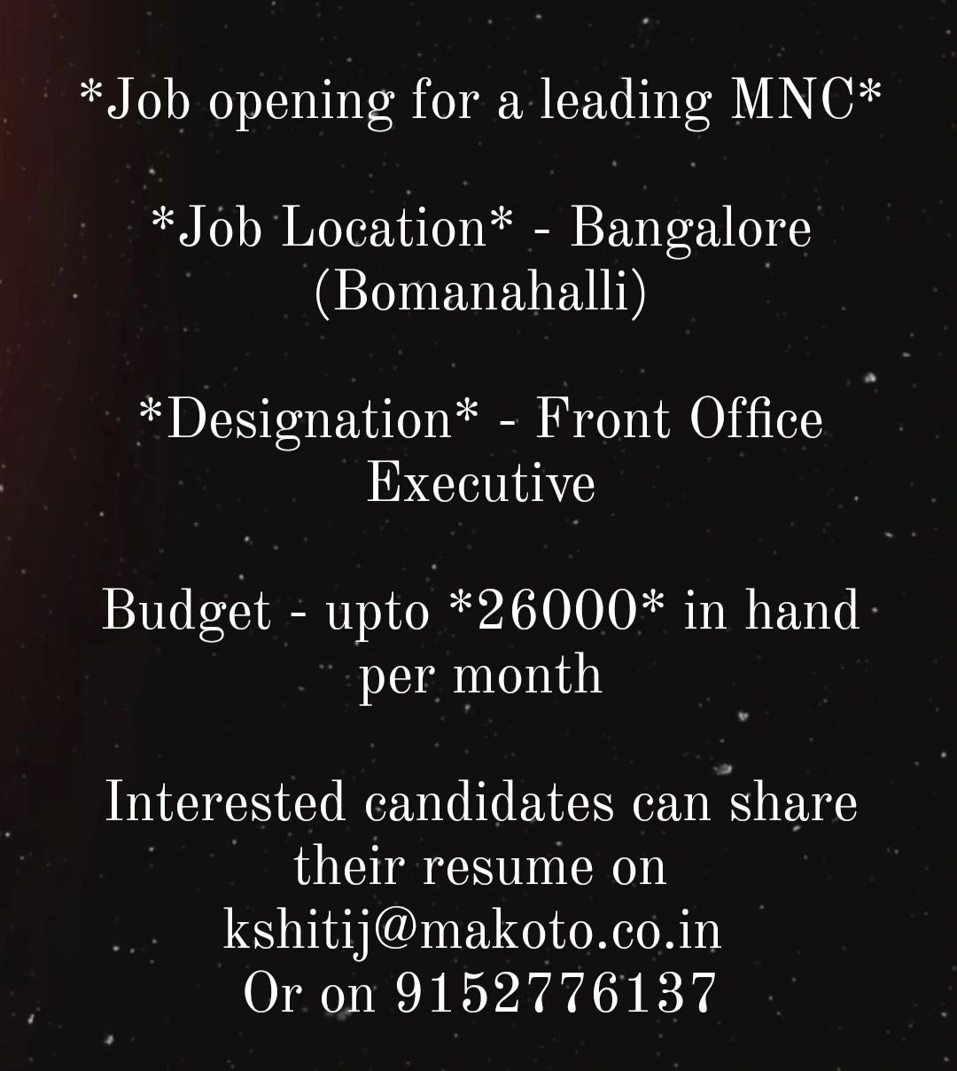 Kshitij Warankar on LinkedIn: #jobs #jobopportunity #facilityindustry # ... Kshitij Warankar on LinkedIn: #jobs #jobopportunity #facilityindustry # ...