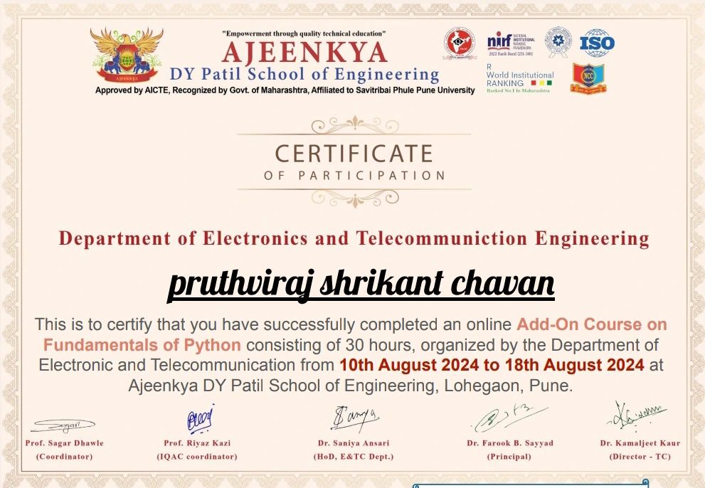 Pruthviraj Chavan on LinkedIn: #pythonprogramming #fundamentals #coding ... Pruthviraj Chavan on LinkedIn: #pythonprogramming #fundamentals #coding ...
