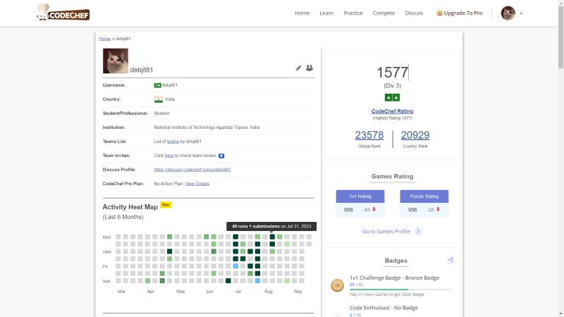 Debjit Saha on LinkedIn: #codeforces #codechef #competitiveprogramming ... Debjit Saha on LinkedIn: #codeforces #codechef #competitiveprogramming ...