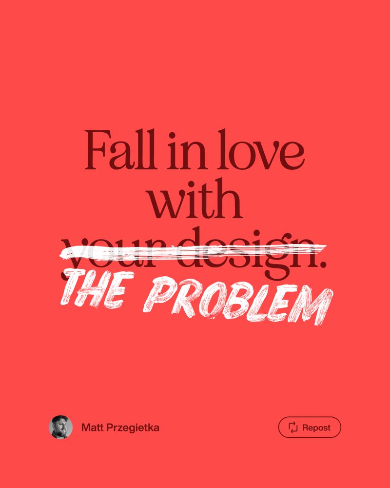 Matt Przegietka on LinkedIn: Designers often fall into this trap. Don't ... Matt Przegietka on LinkedIn: Designers often fall into this trap. Don't ...