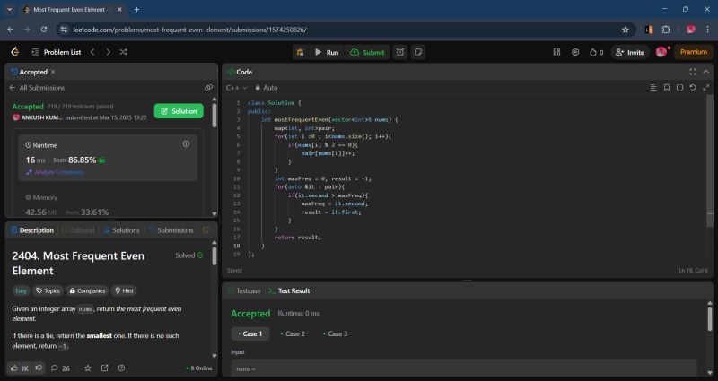 #day118 #dsa #leetcode #codingjourney #dsa #problemsolving # ... #day118 #dsa #leetcode #codingjourney #dsa #problemsolving # ...