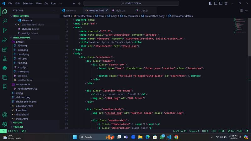 AKBAR ANSARI on LinkedIn: #webdevelopment #intern #weather AKBAR ANSARI on LinkedIn: #webdevelopment #intern #weather