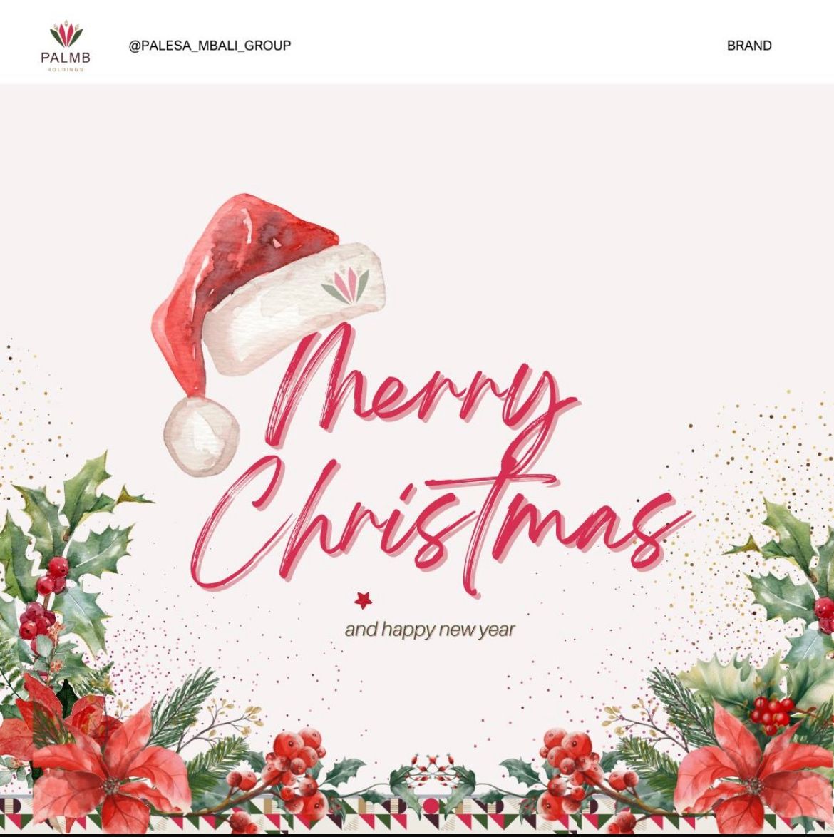 Season’s Greetings from Palesa Mbali! May your holiday season be filled ... Season’s Greetings from Palesa Mbali! May your holiday season be filled ...