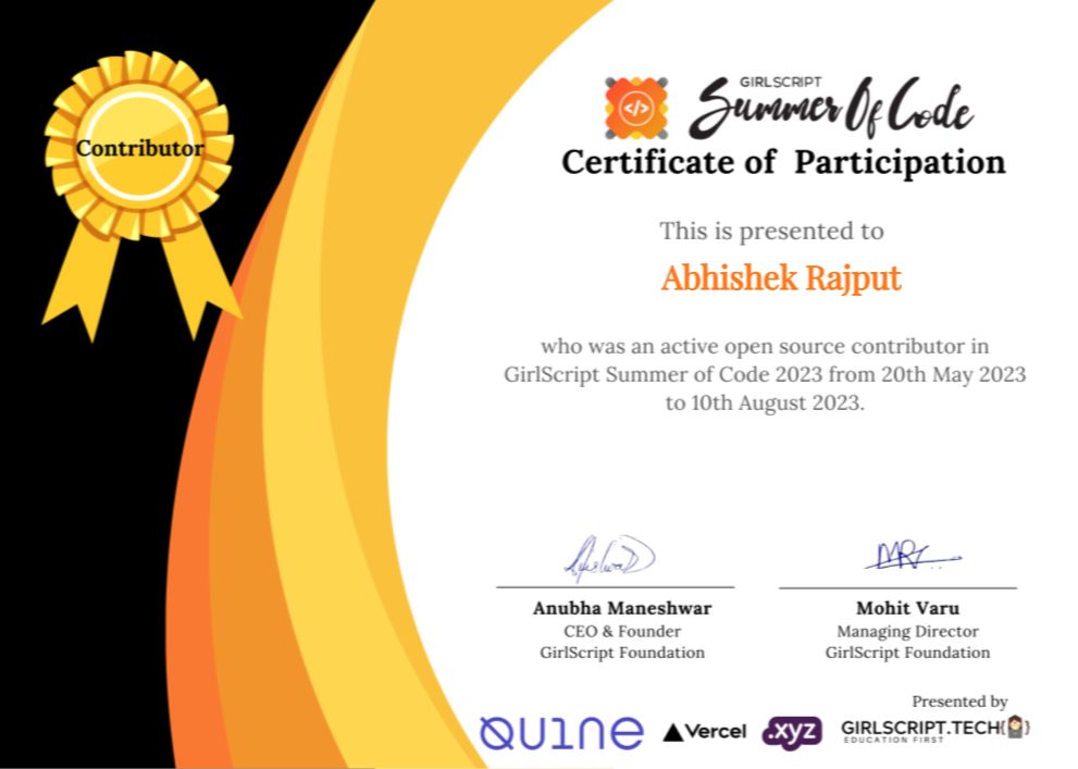 Abhishek Rajput on LinkedIn: #opensource #gssoc #github # ... Abhishek Rajput on LinkedIn: #opensource #gssoc #github # ...