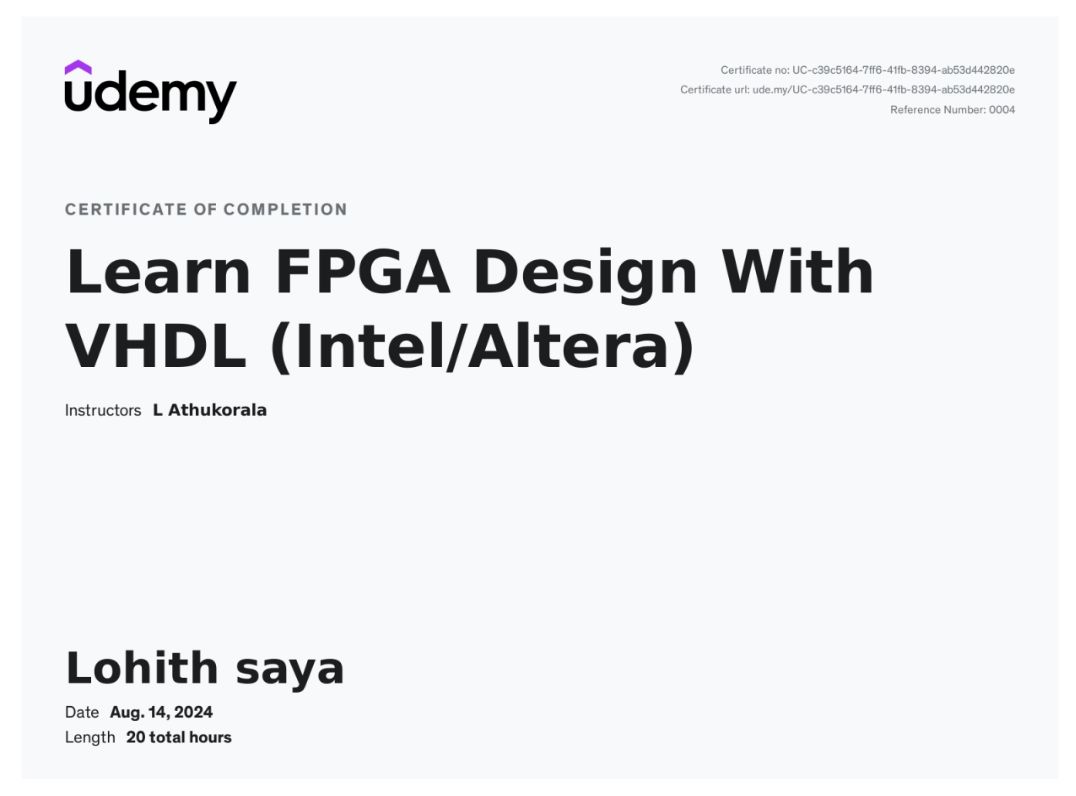 Lohith Saya on LinkedIn: #fpga #vhdl #digitaldesign # ... Lohith Saya on LinkedIn: #fpga #vhdl #digitaldesign # ...
