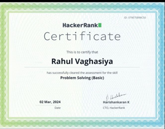 Rahul Vaghasiya on LinkedIn: HackerRank Python Coding Problem Solving ... Rahul Vaghasiya on LinkedIn: HackerRank Python Coding Problem Solving ...