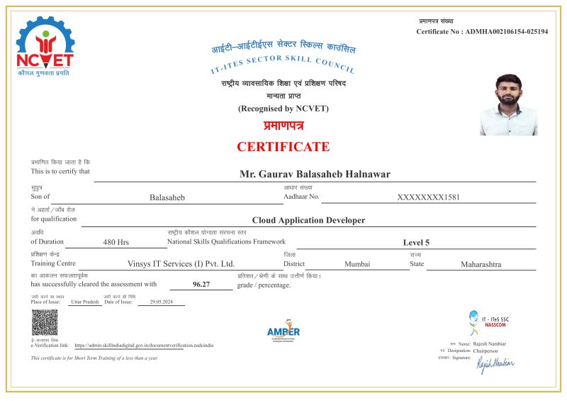 Gaurav Halnawar on LinkedIn: #vinsys #generationindia #lifelonglearning ... Gaurav Halnawar on LinkedIn: #vinsys #generationindia #lifelonglearning ...
