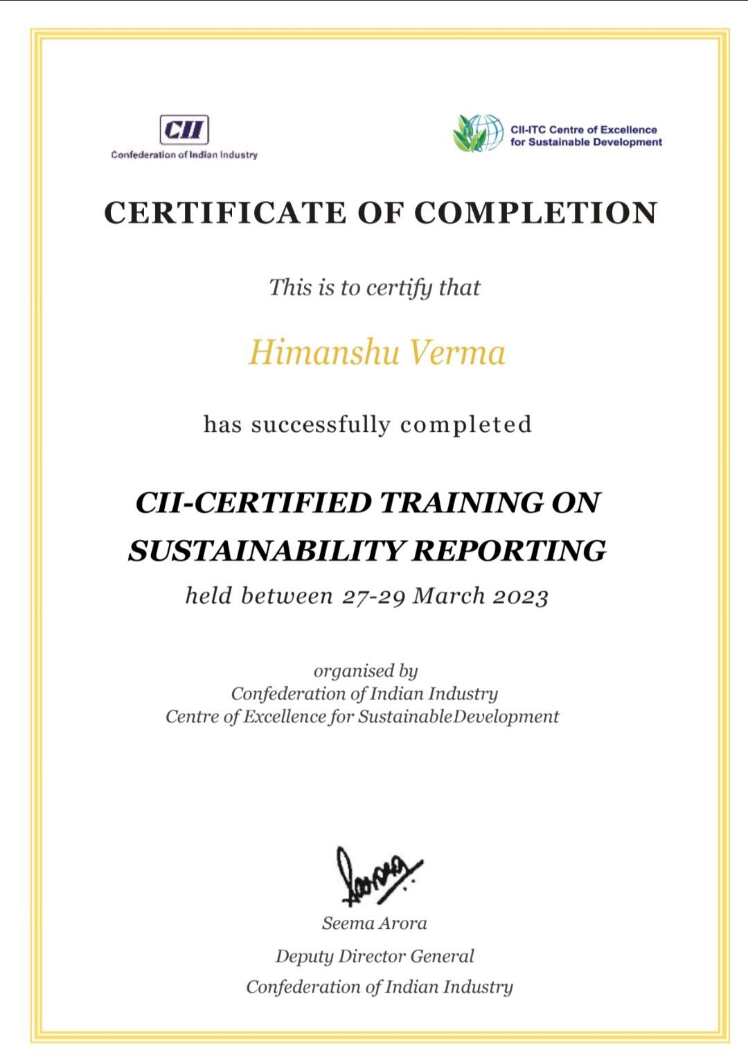 Himanshu Verma on LinkedIn: Glad to Share I have successfully completed ... Himanshu Verma on LinkedIn: Glad to Share I have successfully completed ...