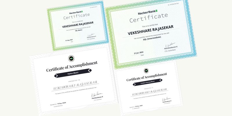 #hackerrank #python #sql #problemsolving #certifications #learning ... #hackerrank #python #sql #problemsolving #certifications #learning ...