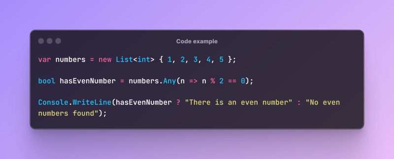 Lucas Wolff on LinkedIn: #csharp #linq #codingtips #dotnet #programming ... Lucas Wolff on LinkedIn: #csharp #linq #codingtips #dotnet #programming ...